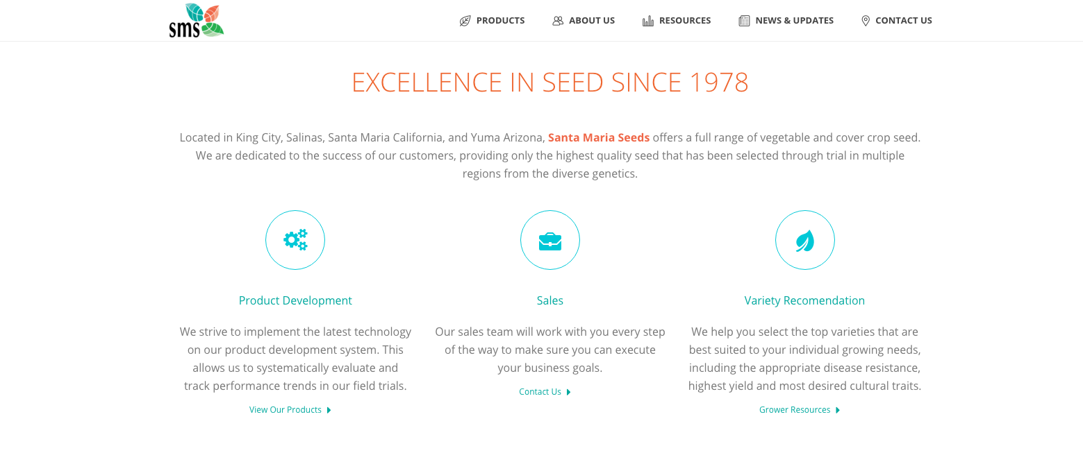 New Website – Santa Maria Seeds